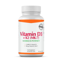 Vitamin D3 + K2 (MK7) 10'000 IU bei Fitnessfood kaufen